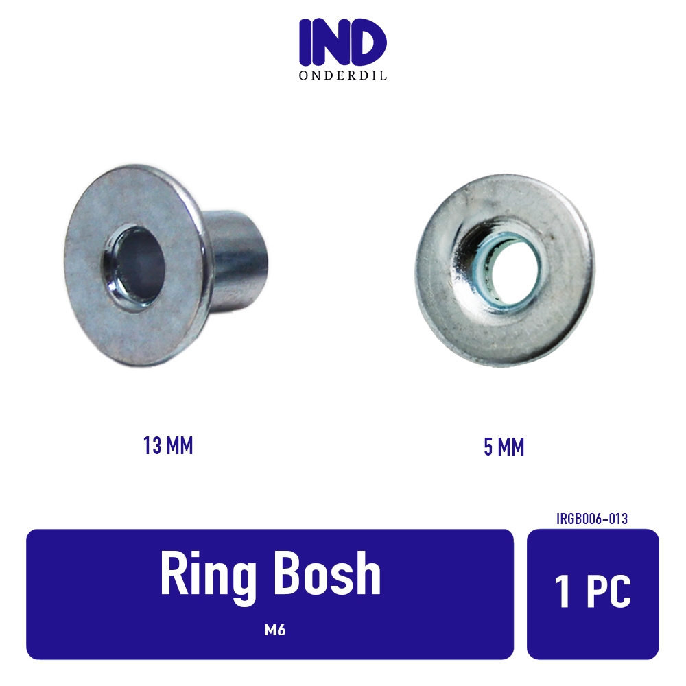 Jual Ring Bosh M6 Tinggi 5 13 mm Bos Bosing Boshing Bus Bushing Bush ...