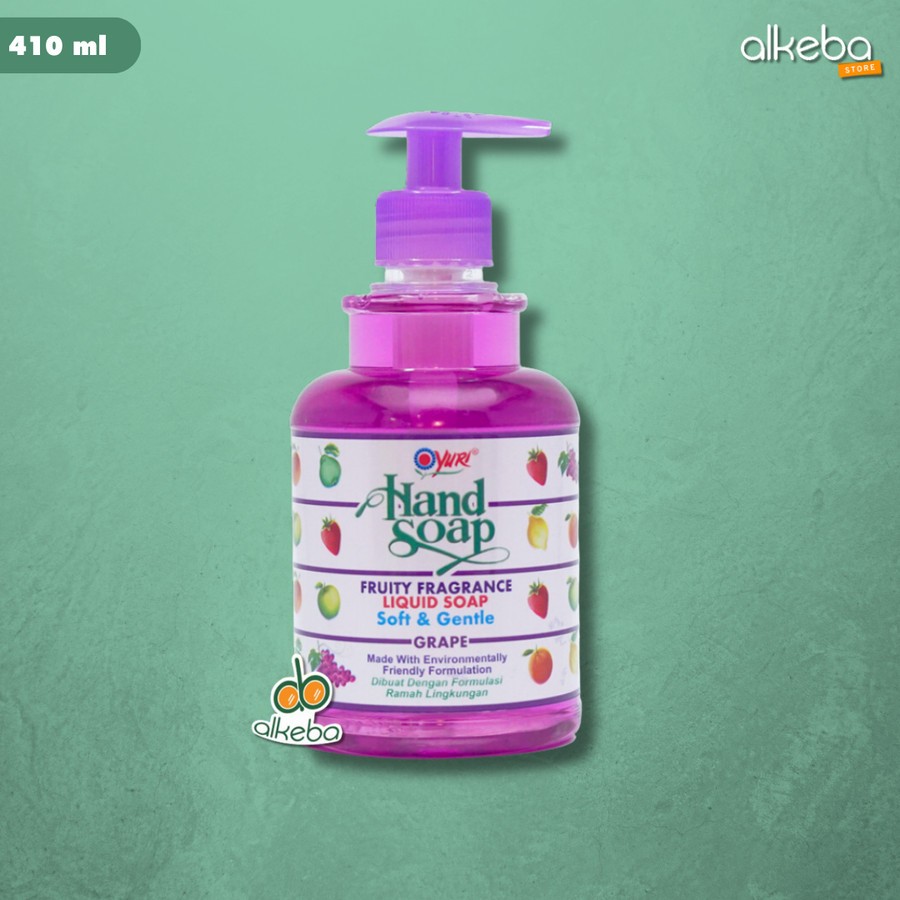 Jual Yuri Handsoap Grape Botol Pump 410 ml handwash sabun cuci tangan ...