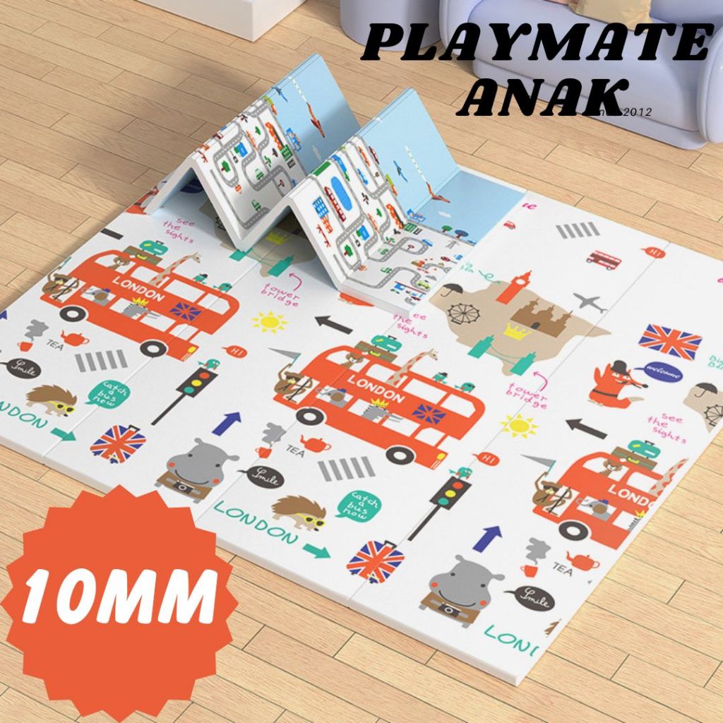 Jual 𝗔𝗧𝗧𝗘𝗟𝗜𝗘𝗥 Foldable Carpet Karpet Tikar Premium Playmat Bayi Bahan ...