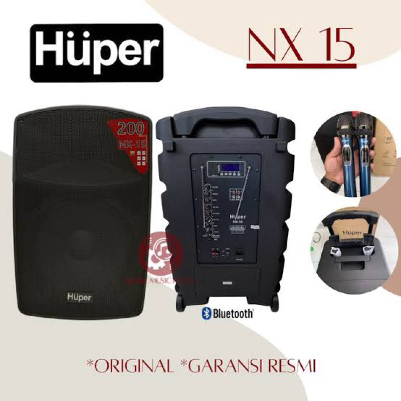 Jual Huper NX15 Speaker Portable Huper NX15 Huper 15 inch Speaker Portable Huper 15 inch ...