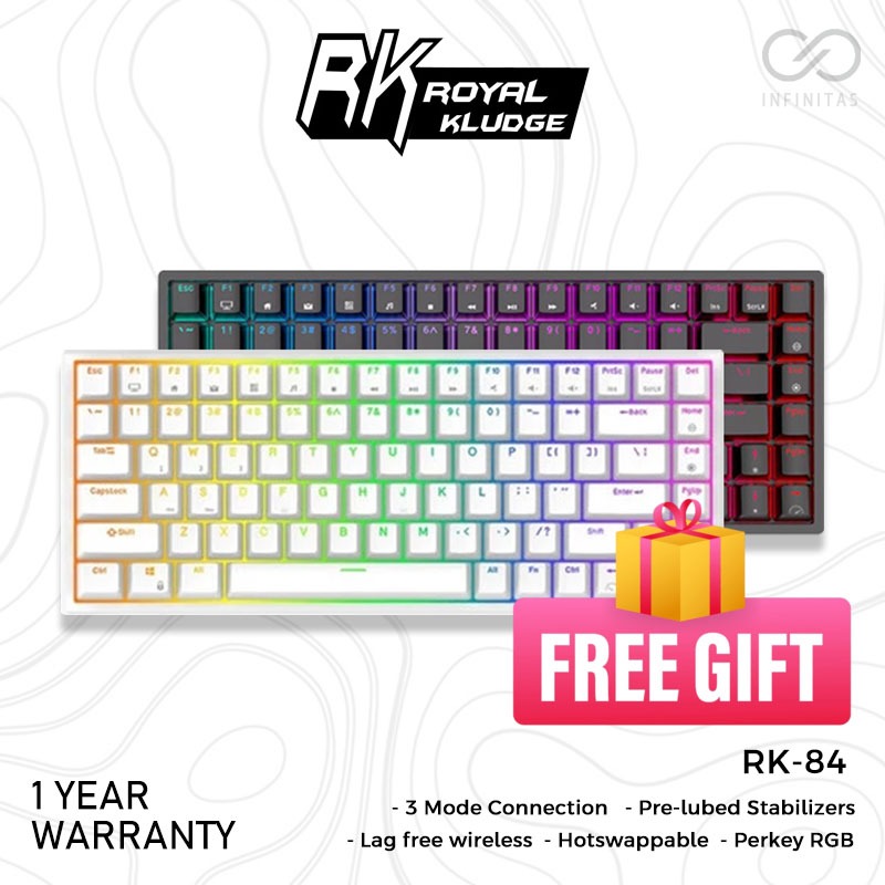Jual Royal Kludge RK84 / RK-84 Hotswap Mechanical Keyboard | Shopee ...