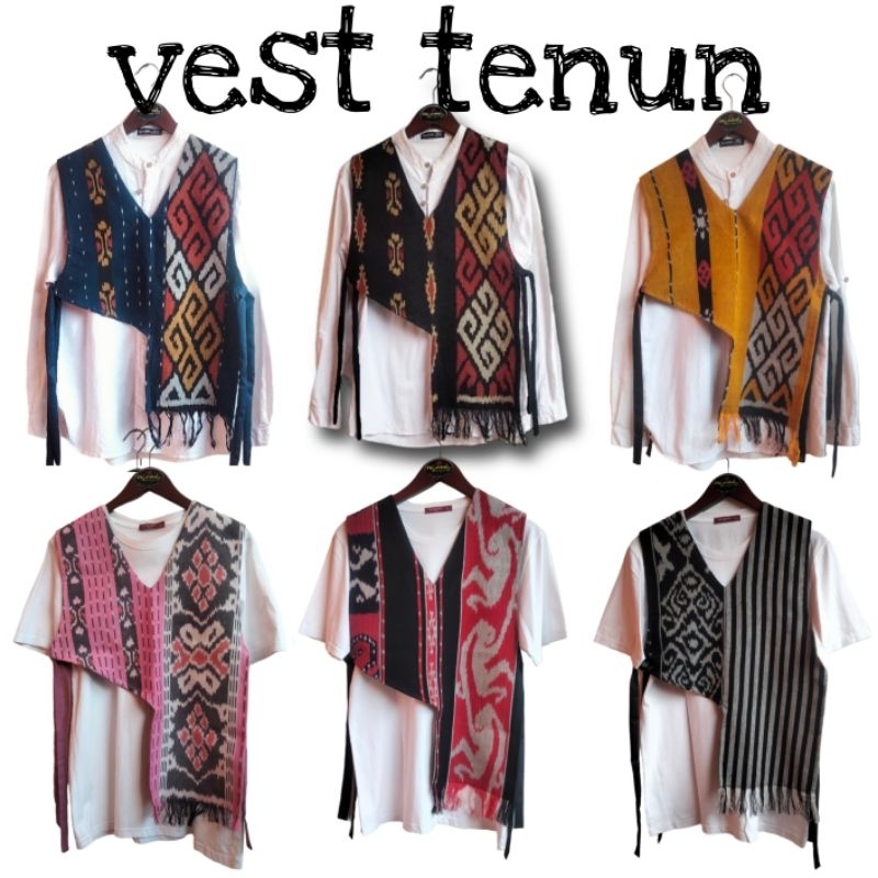 Jual TAJMAUL - vest rompi tenun etnik dilapisi trikot pria wanita ...