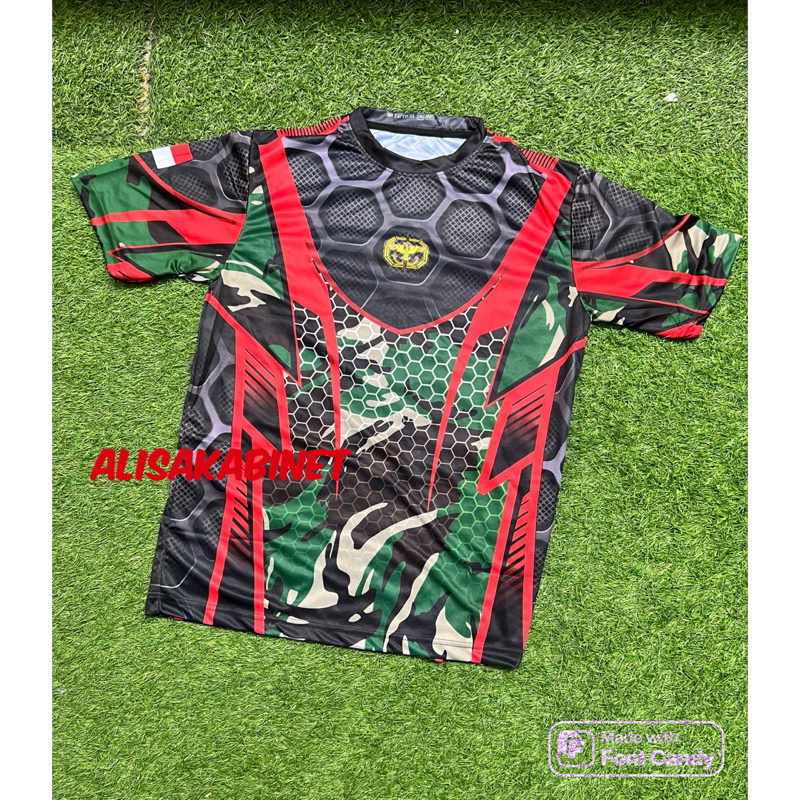 Jual Kaos Jersey Full Print KOPASUS TNI AD | Shopee Indonesia