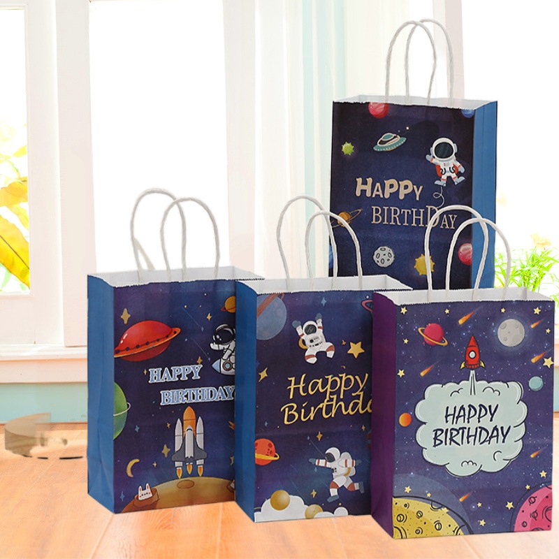 Jual Paperbag Space Astronaut goodie bag ultah anak cute / tempat snack ...