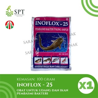 Jual INOFLOX 25 PEMBASMI BAKTERI PALING AMPUH IKAN UDANG 100 gr ...