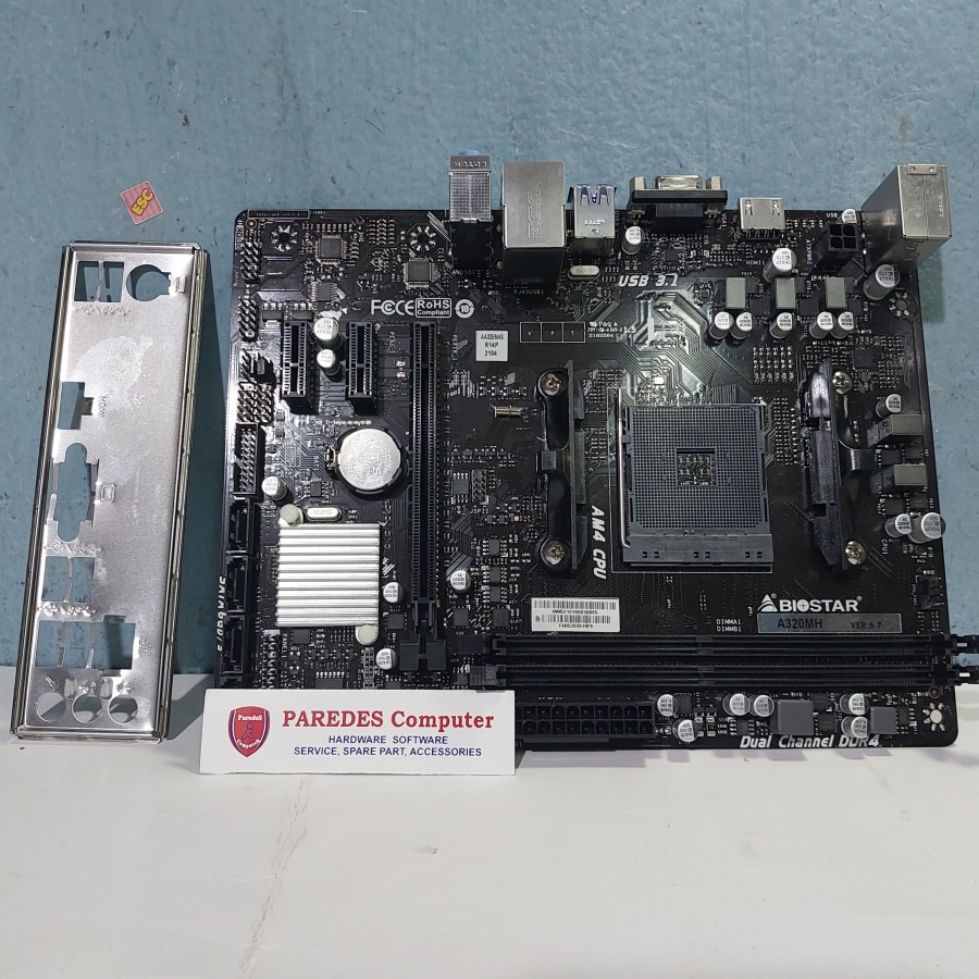 Jual mainboard amd AM4 A320MH murah motherboard am4 onboard HDMI USB 3. ...