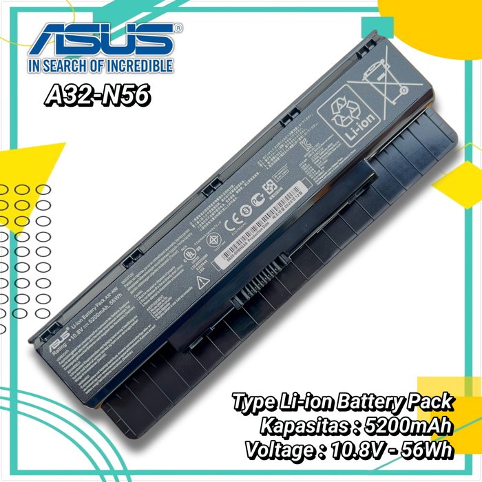 Jual Baterai Laptop Asus N46 N46JV N46VB N46VMN N46J N46V N46VJ N46VZ ...