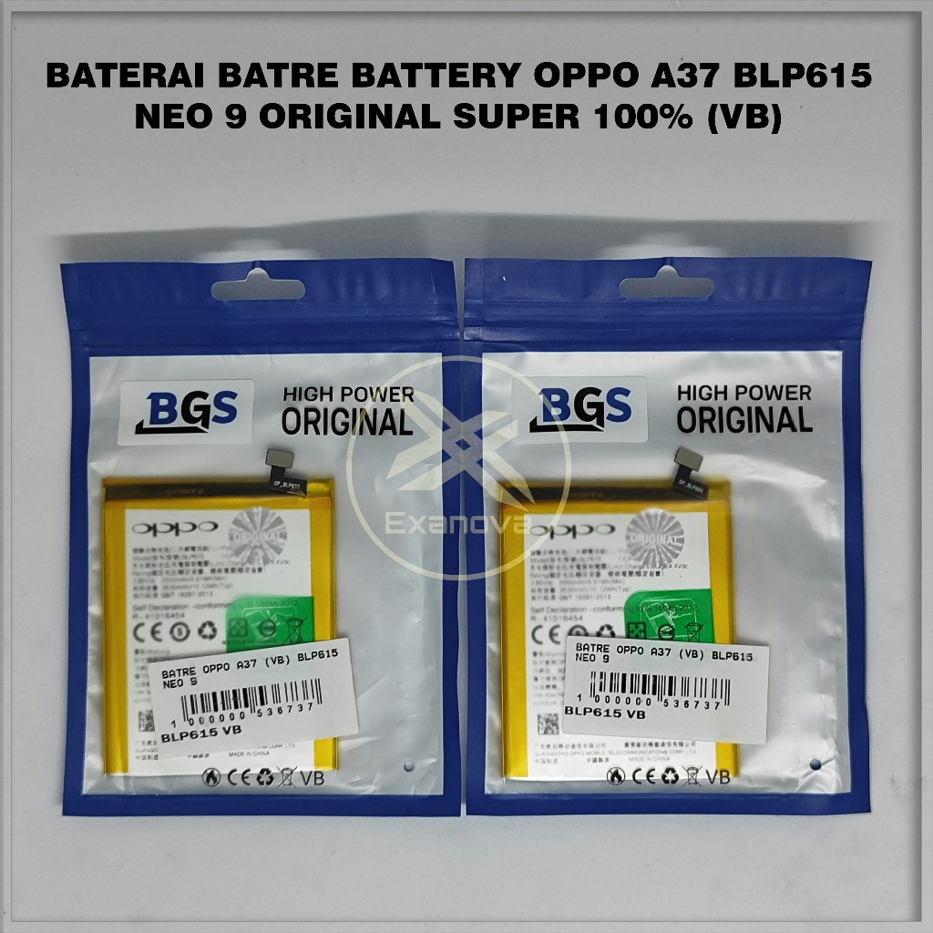 Jual BATERAI BATRE BATTERY OPPO A37 BLP615 NEO 9 ORIGINAL SUPER 100% ...