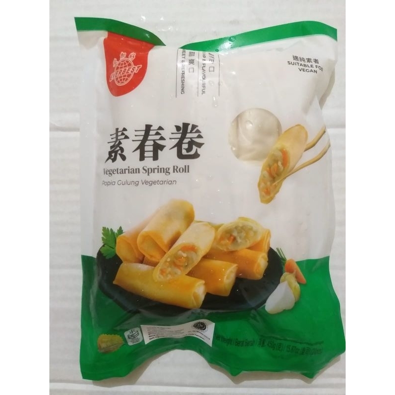 Jual Everbest Spring Roll Popiah/Lumpia Vegetarian 450 Gram | Shopee ...