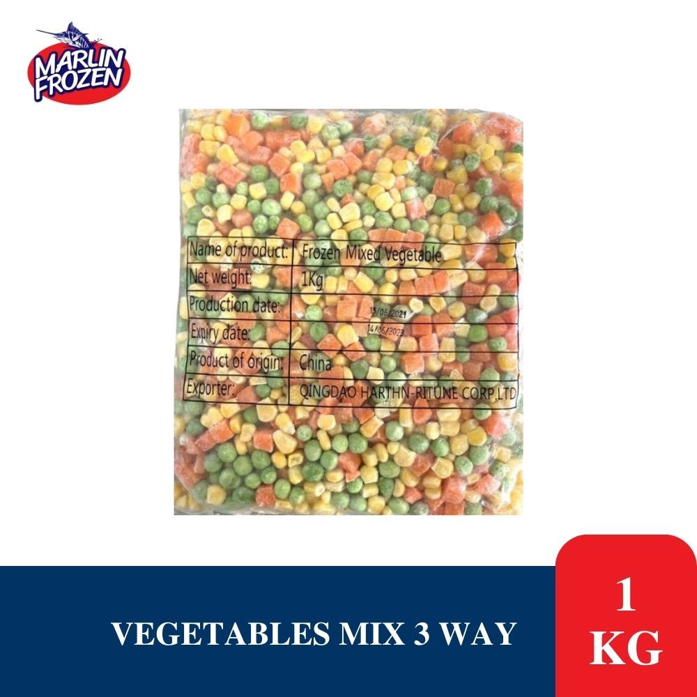 Jual Frozen Vegetables Mix 3 Way 1 Kg - Sayuran Beku Frozen Campur ...