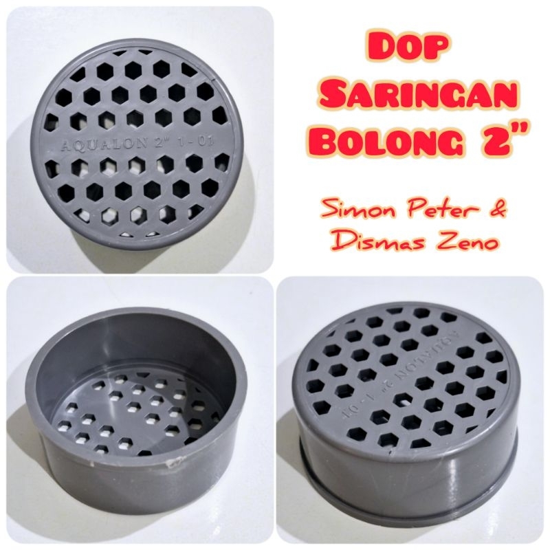 Jual Dop Saringan Pipa PVC 2" inch BOLONG Tutup Cap Lubang Biopori ...