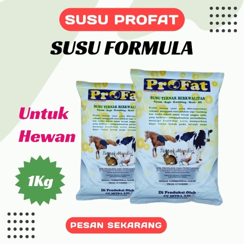 Jual Profat 1kg susu formula sapi kambing domba dll | Shopee Indonesia