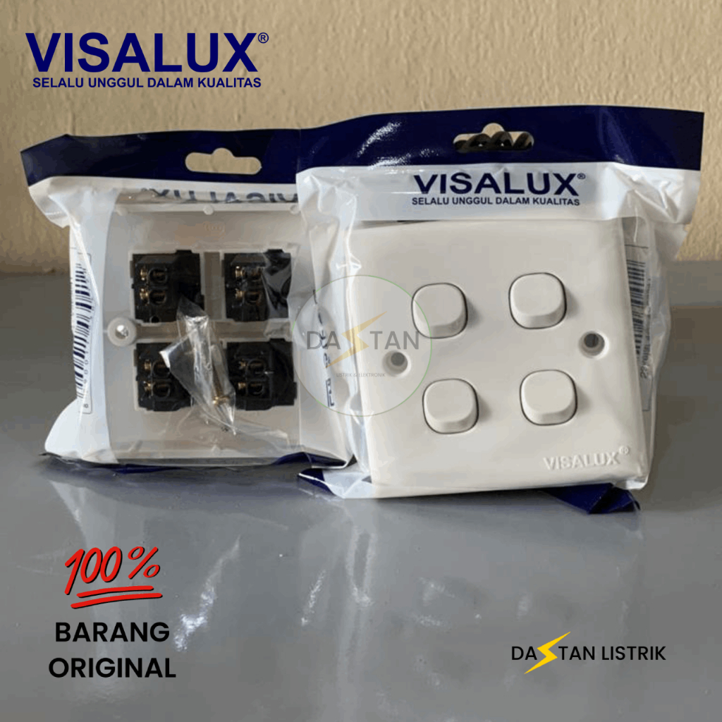 Jual IBI Saklar Isi 4 Visalux Clasic Original / Saklar lampu isi 4 ...