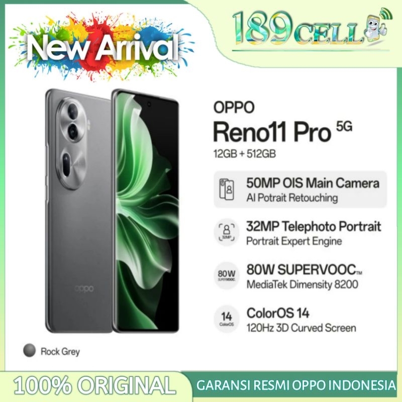 Jual OPPO RENO 11 5G 8/256 | OPPO RENO11 PRO 5G 12/512 GB GARANSI RESMI OPPO INDONESIA | Shopee ...