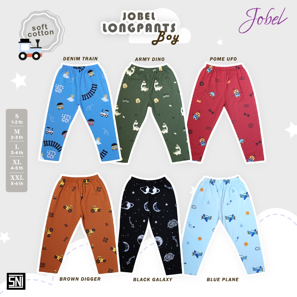 Jual KAZEL Jobel Longpants Motif Boy Vol.3 (1 Pcs) 0-5 Tahun | Shopee Indonesia