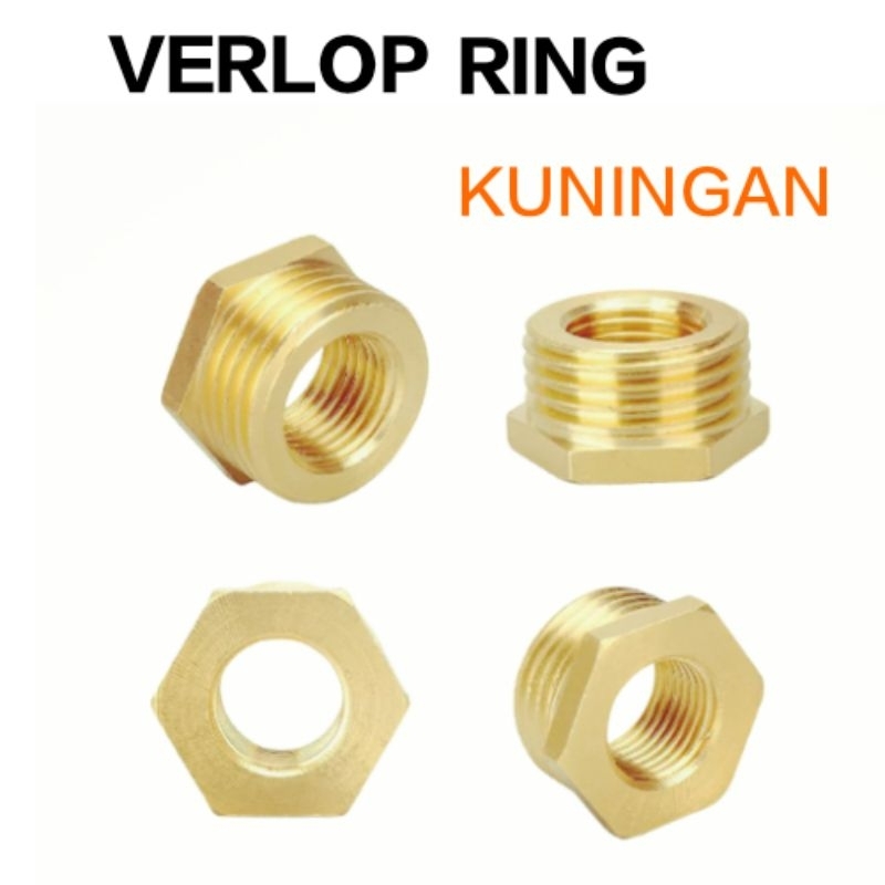Jual Verlop Vlok Ring Konektor Reducer Pipa Drat Female ke Male ...