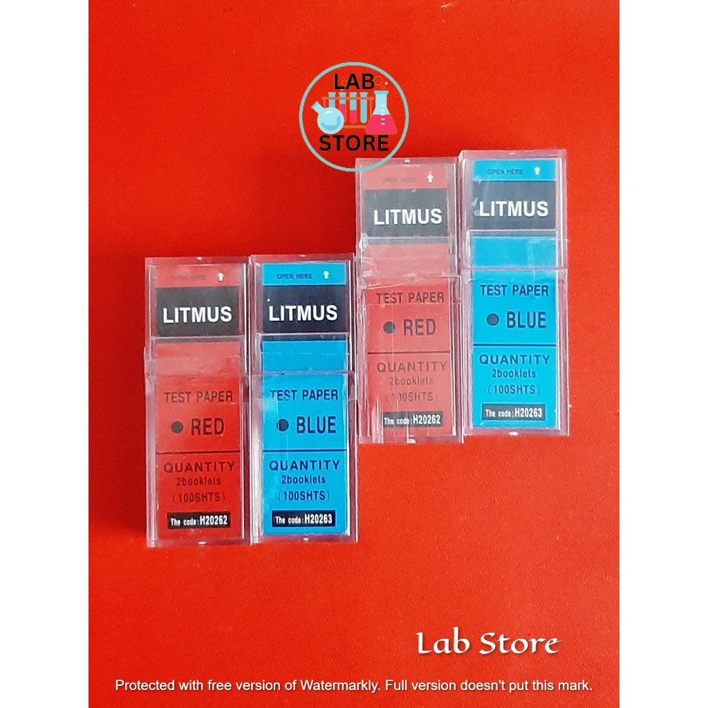 Jual Kertas Lakmus Merah Biru / Litmus RRT PAKET HEMAT 1 Pack Merah + 1 ...