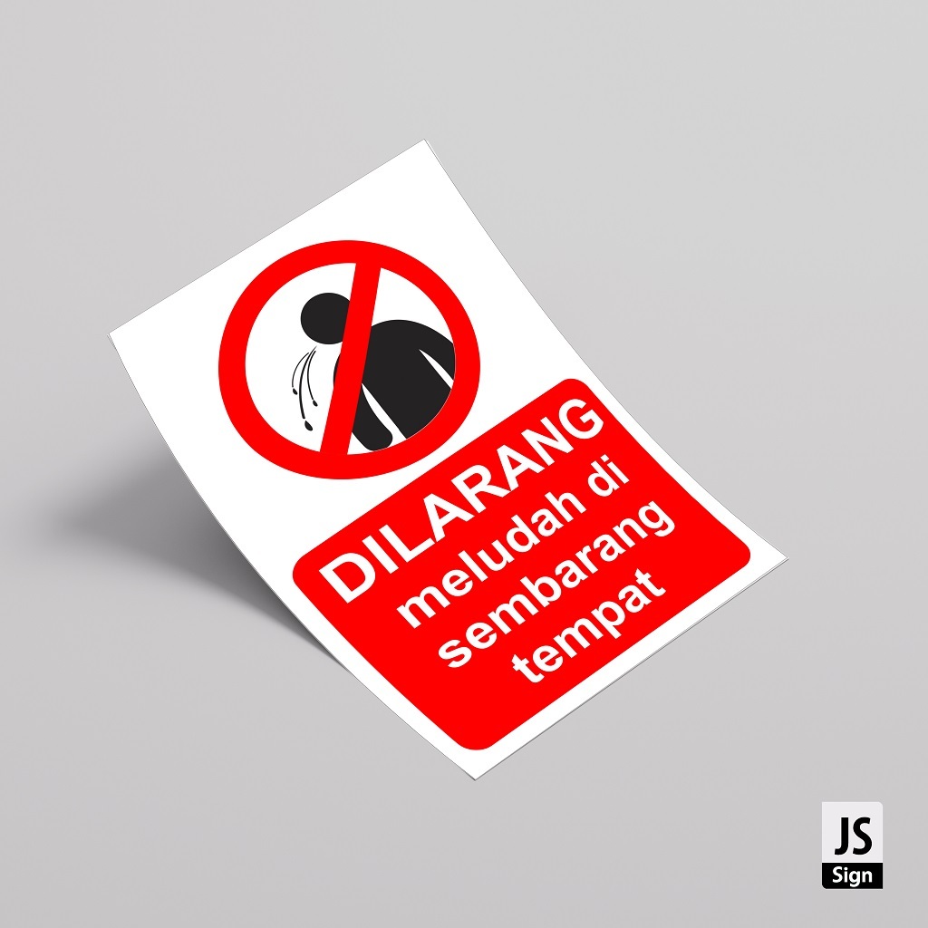 Jual STICKER K3 SAFETYSIGN DILARANG MELUDAH | Shopee Indonesia