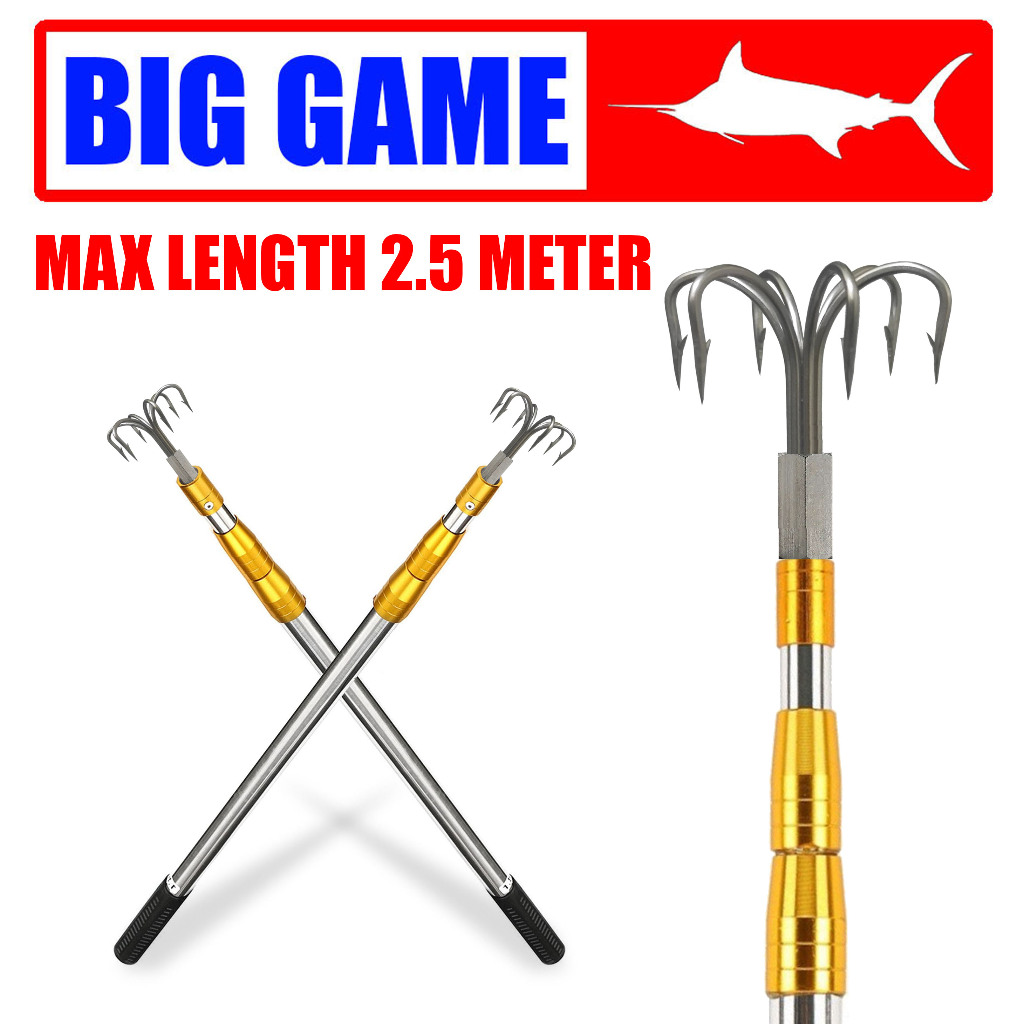 Jual Pengait Ikan Gancu Teleskopik Ganco Pancing Untuk Memancing ...