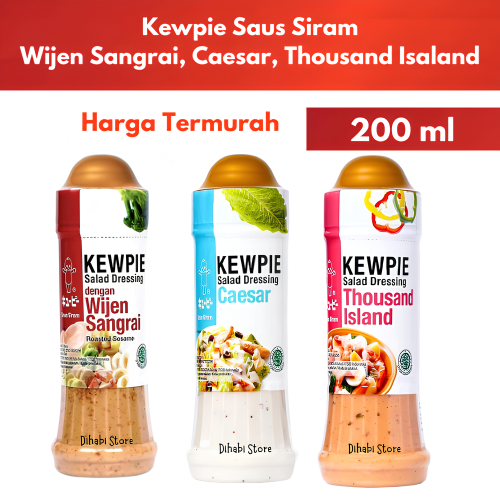 Jual Kewpie Saus Siram Caesar , Salad Dressing Thousand Island , Roasted Sesame Wijen Sangrai ...