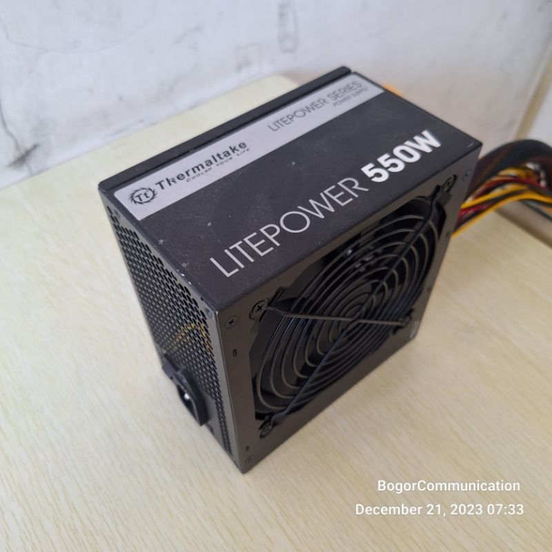 Jual PSU Thermaltake LITEPOWER 550W 80+ Power Supply Pure Non Modular | Shopee Indonesia