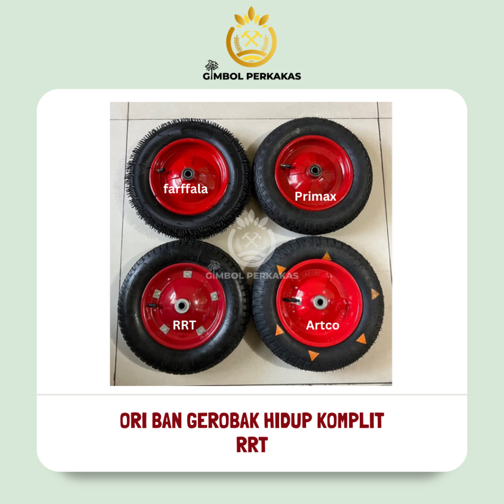 Jual ORI BAN GEROBAK HIDUP KOMPLIT PRIMAX | RODA GEROBAK PASIR/GEROBAK ...