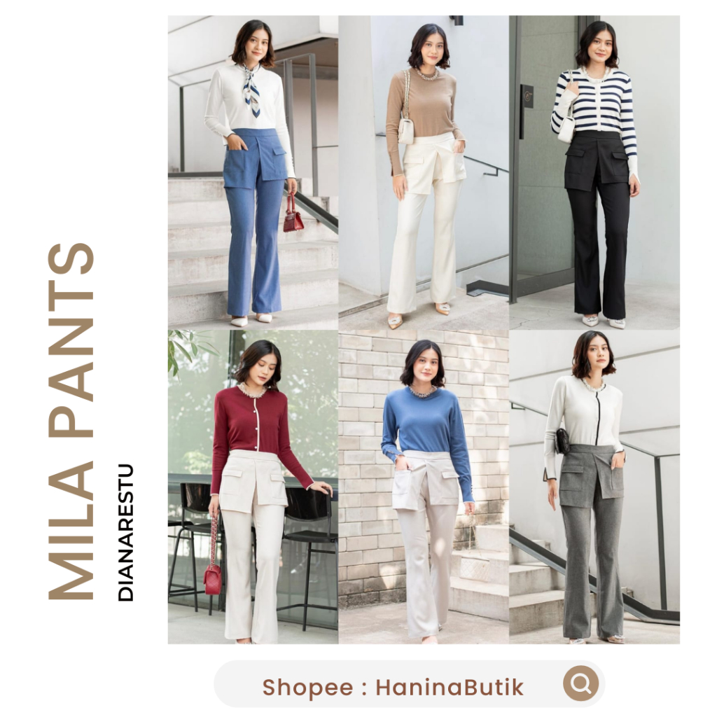 Jual (𝗦𝗜𝗔𝗣 𝗞𝗜𝗥𝗜𝗠) MILA PANTS CELANA by DIANARESTU | DR | CELANA UNIK KEKINIAN CELANA WANITA ...