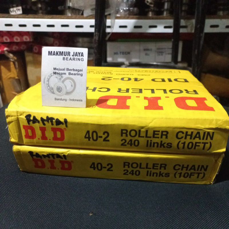 Jual RANTAI RANTE RS 40 2 / ROLLER CHAIN RANTAI RS 40 2 DOUBLE DID JAPAN | Shopee Indonesia