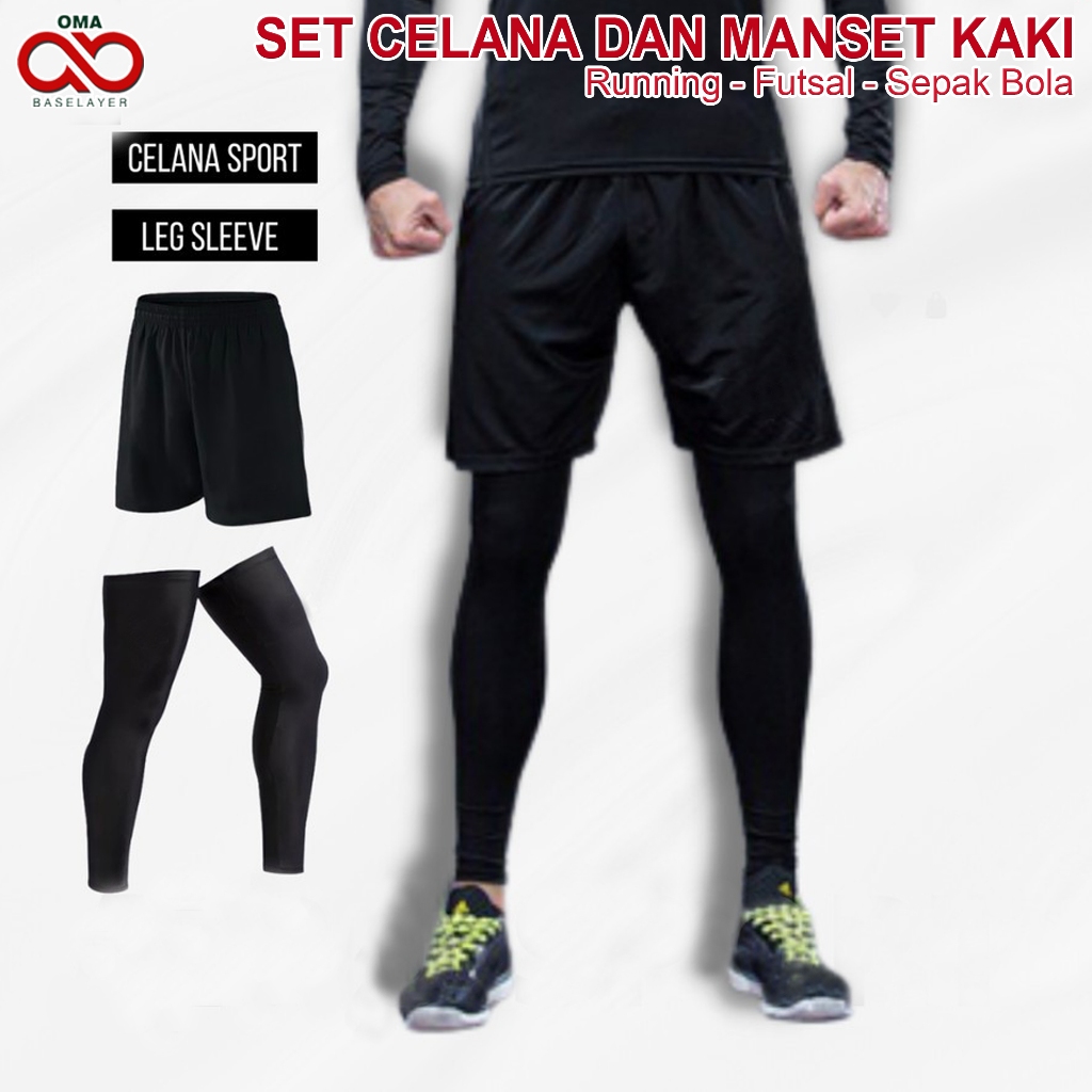 Jual Setelan Manset Kaki Pria Panjang - Celana Sport Futsal Olahraga ...
