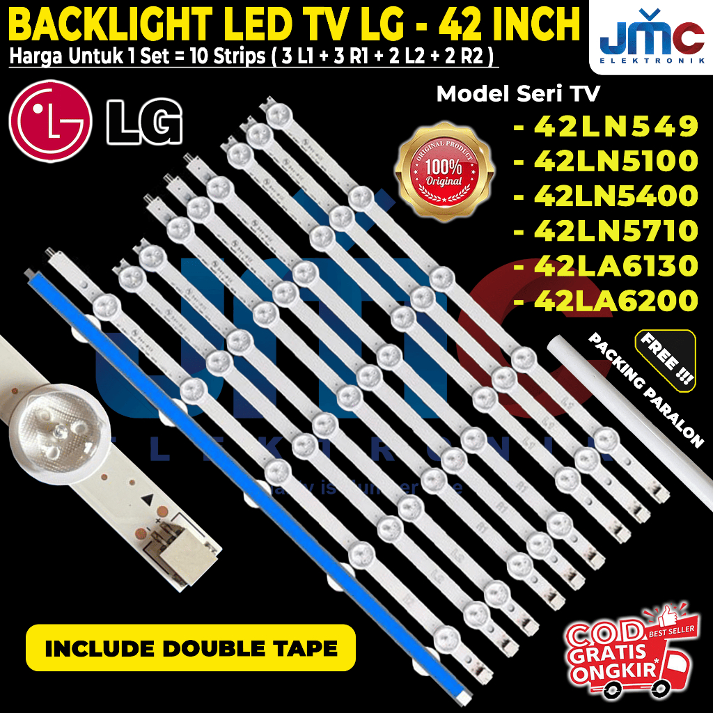 Jual BACKLIGHT TV LG 42 Inch 42LN5100 42LN5400 42LN5710 42LA6130 42LA6200 42LN | Shopee Indonesia