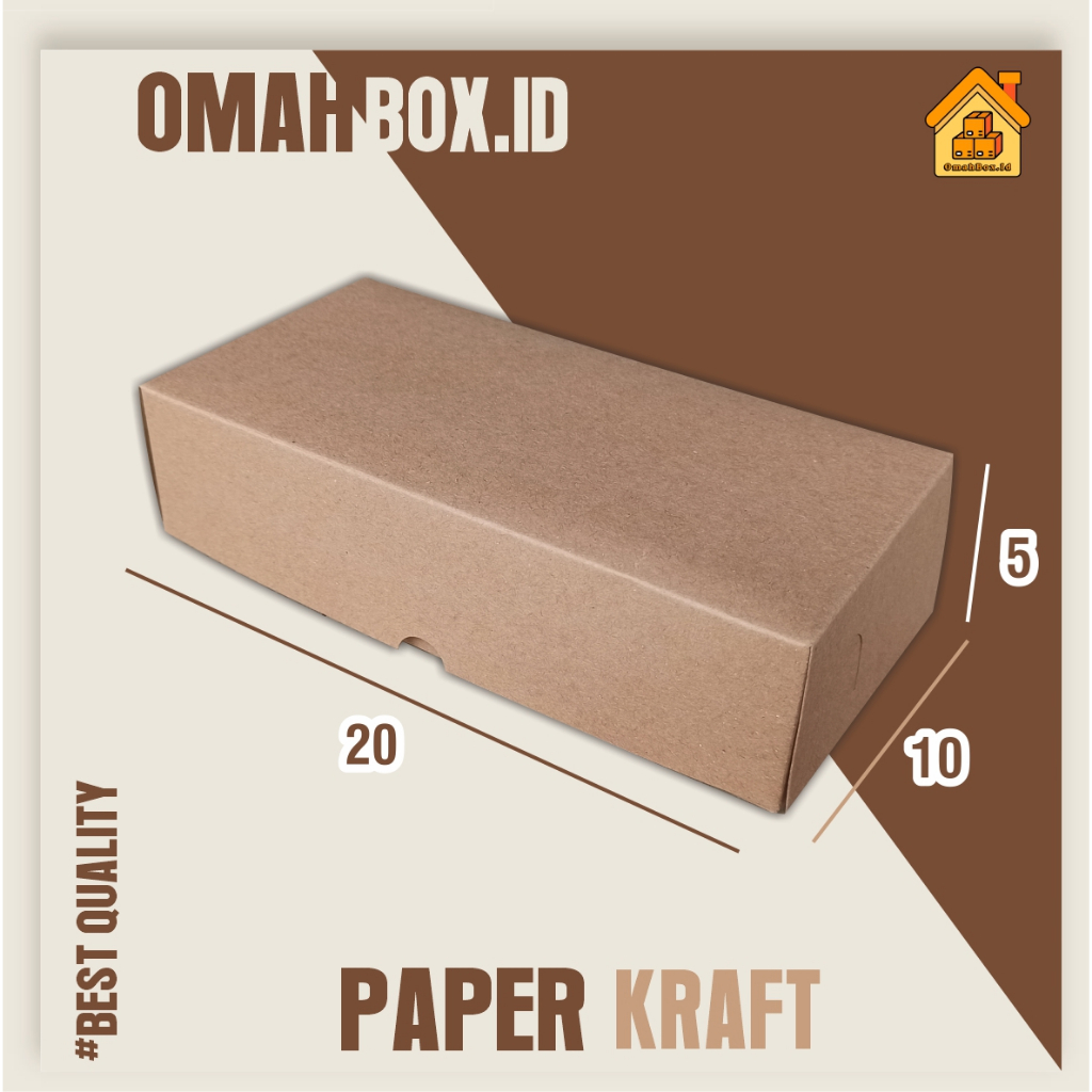 Jual kemasan kraft 20x10x5 cm | Box Donat | laminasi Bagian dalam | box ...