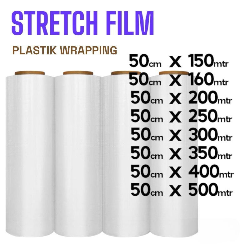 Jual PLASTIK WRAPPING BARANG 50X150M - 50X450M VARIASI BENING STRETCH ...