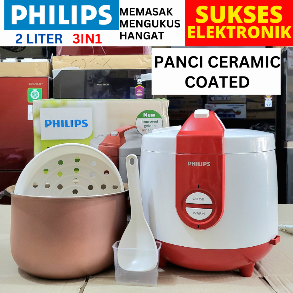 Jual Rice Cooker Philips Plastik HD-3119 / Magicom Penanak Nasi 2 Liter ...