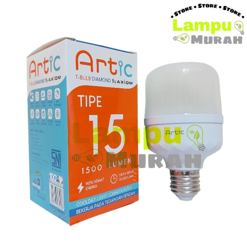 Jual Led T Bulb Artic Diamond 15 Watt - Lampu Led Capsule Artic Cahaya Putih | Shopee Indonesia