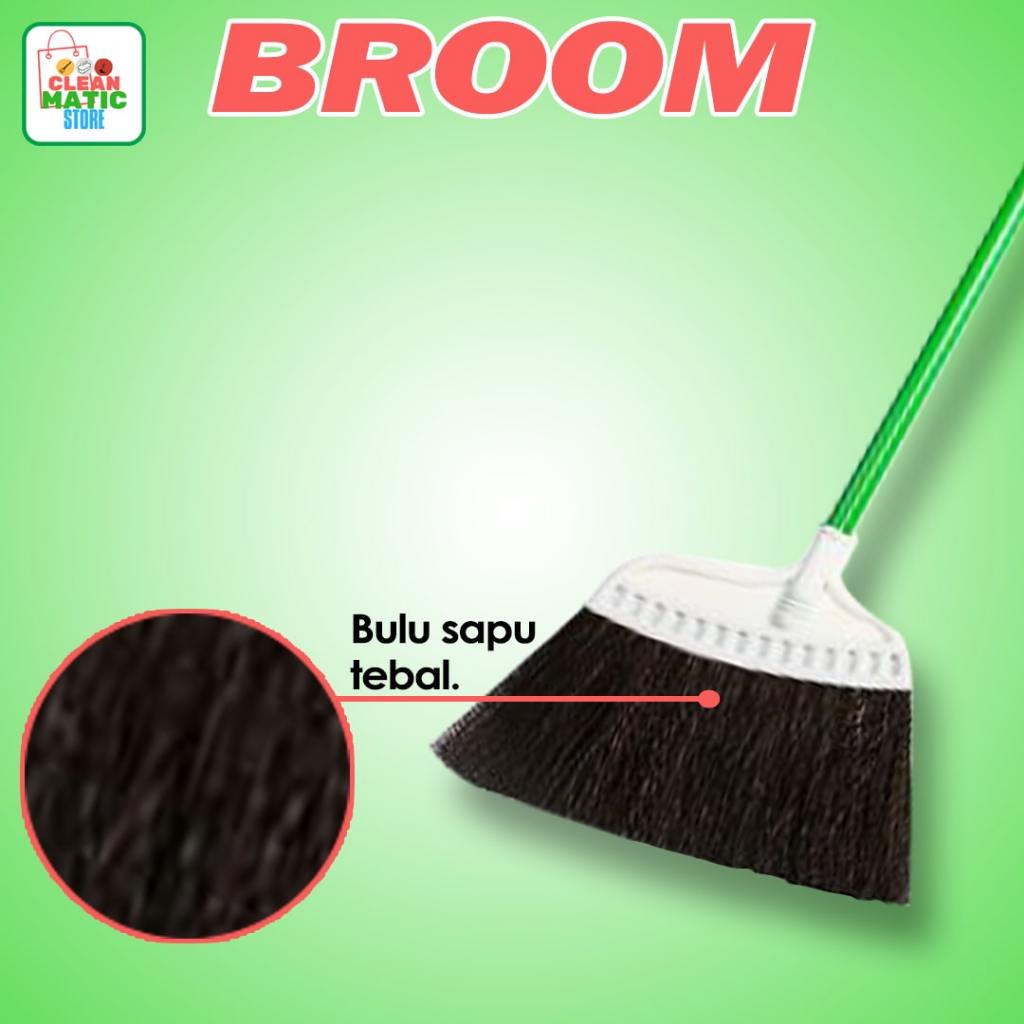 Jual Clean Matic - Sapu Lantai / Sapu ijuk ( Broom ) | Shopee Indonesia