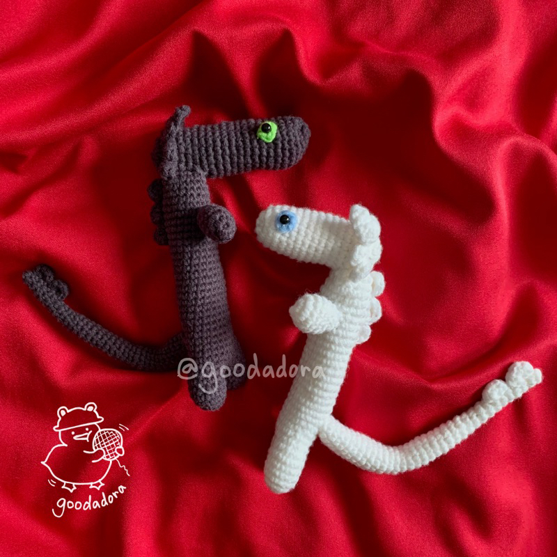 Jual Toothless & Light Fury Crochet / Light Fury Night Fury Dancing ...