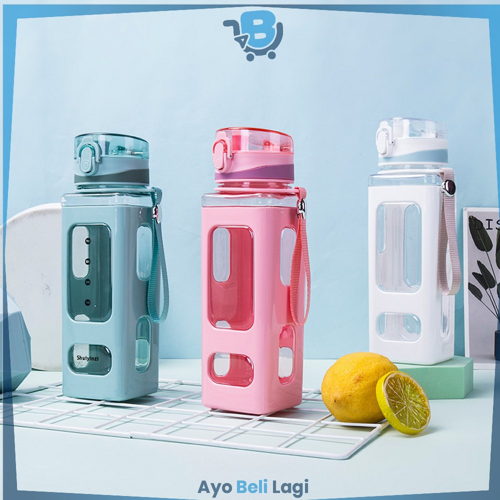 Jual Botol Minum Persegi 700ML Tumbler Minum Anak Sekolah Gemoy / Botol Tumbler Minum Air Sports ...