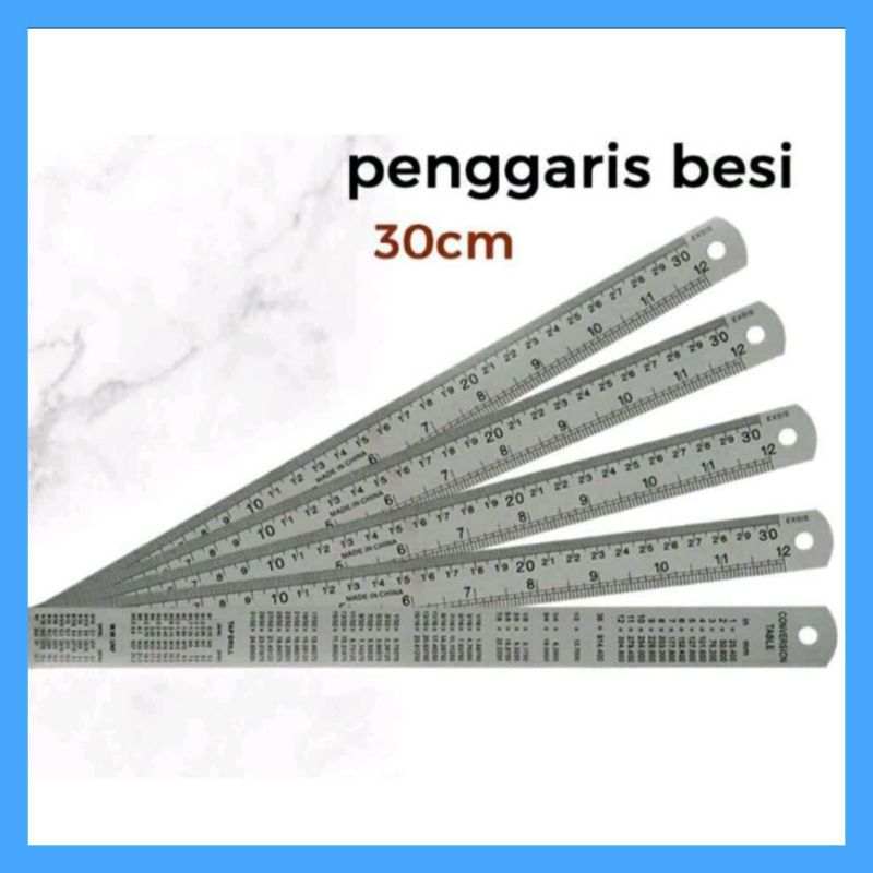 Jual PENGGARIS BESI 30 CM ALAT UKUR | Shopee Indonesia