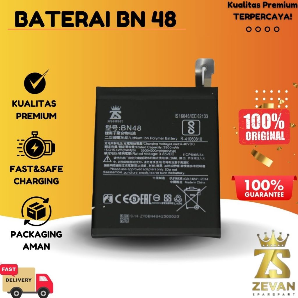 Jual BATTERY XIAOMI BN48 (REDMI NOTE 6 PRO) | Shopee Indonesia