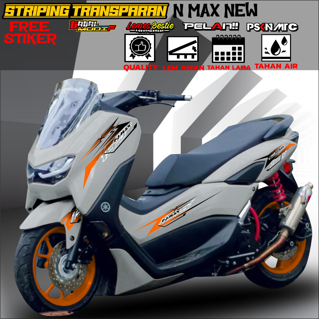 Jual STRIPING TRANSPARAN NMAX NEW 155 STIKER N MAX VARIAN WARNA ...