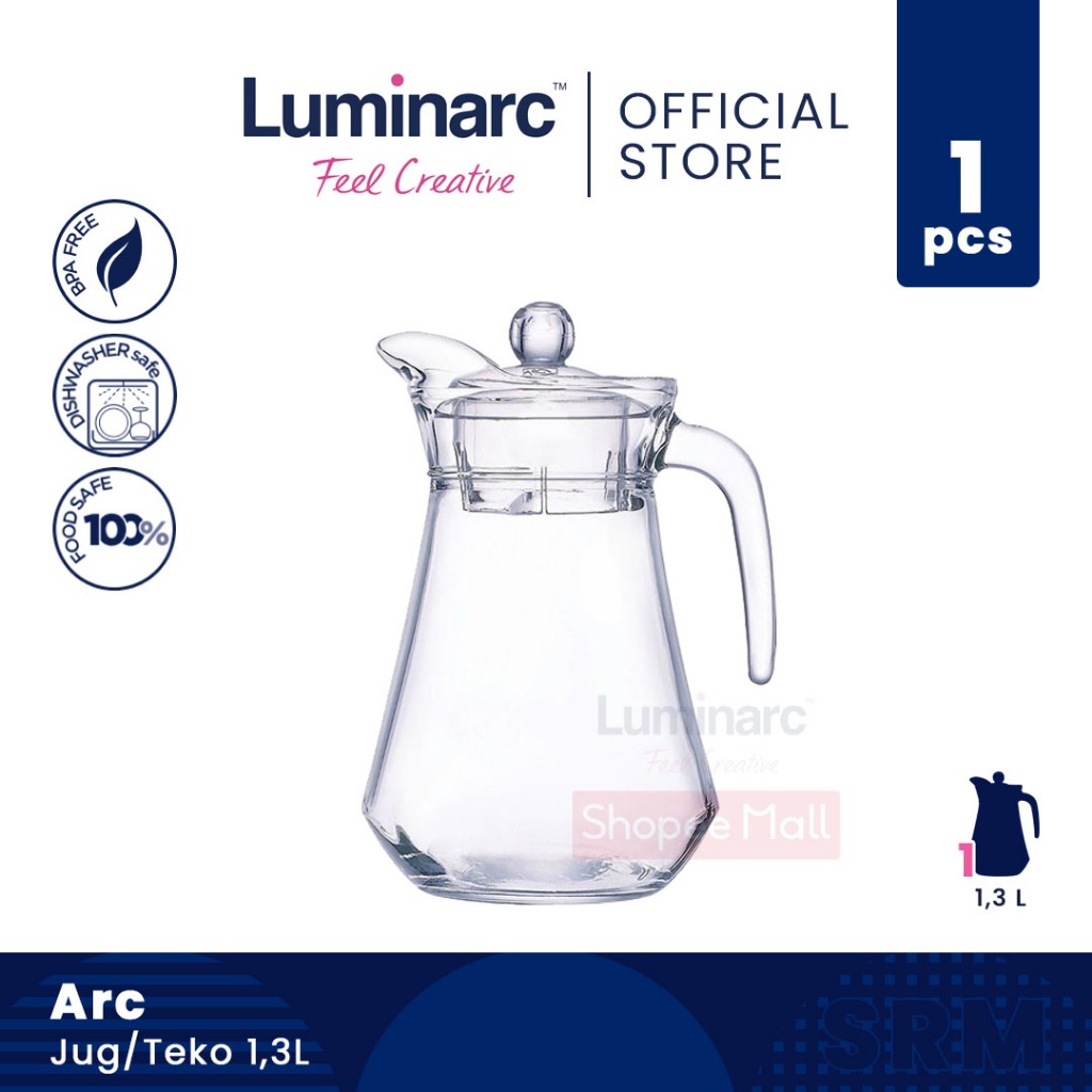 Jual LUMINARC Teko/Jug Arc 1,3L - 1pcs | Shopee Indonesia