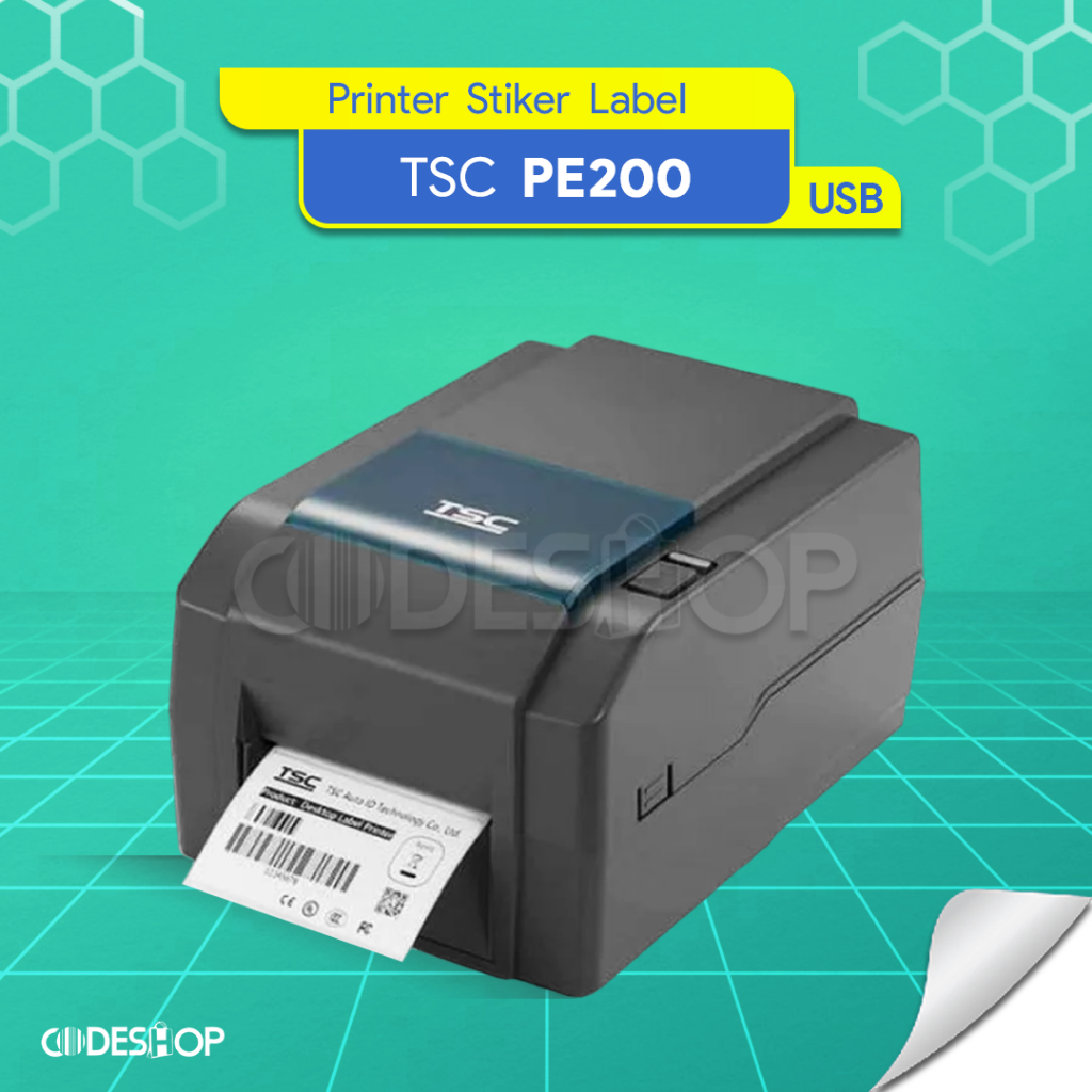 Jual Printer Barcode TSC PE200 / PE-200 Print Stiker Label Cetak ...