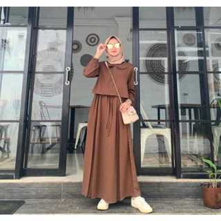 Jual Gamis Nafisa Maxy Set 2in1 Inner+Outer Model Terbaru Bahan ...