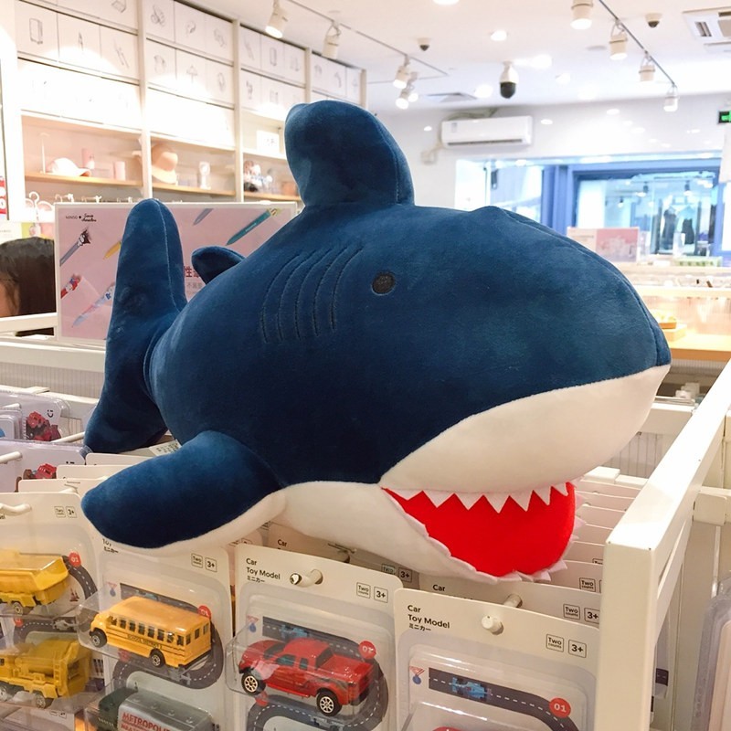 Jual Boneka Shark Blue 50cm 75cm Boneka Hiu NEW High Quality Boneka ...