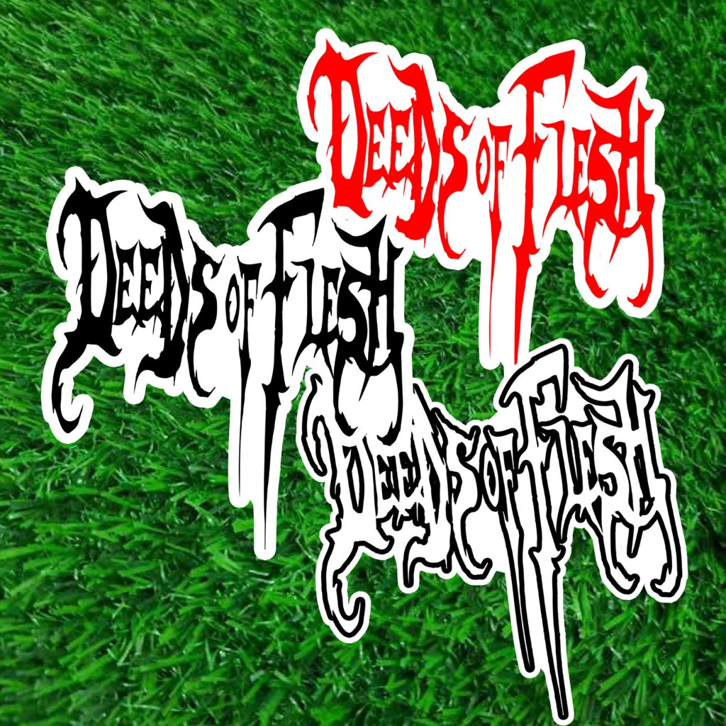 Jual Stiker DEEDS OF FLESH - Sticker Logo Band Death Metal - Stiker ...