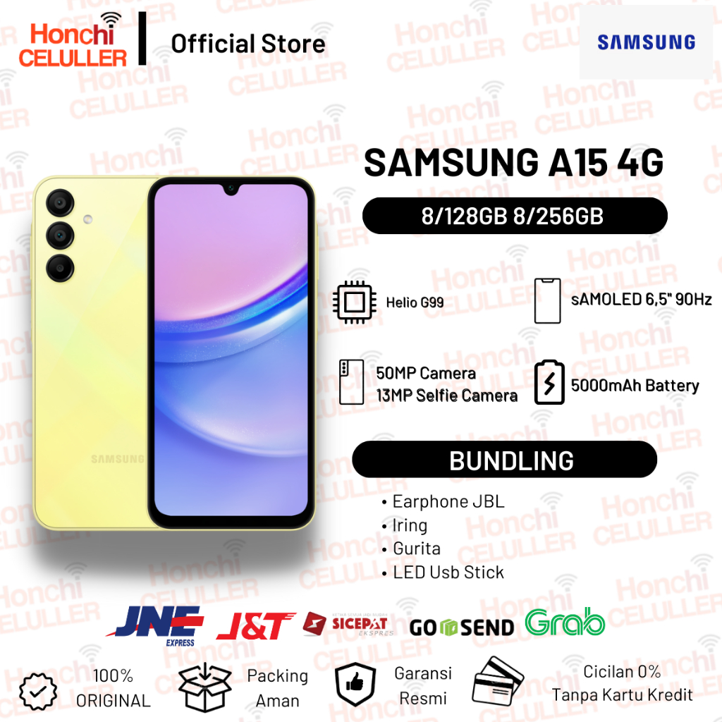 Jual Samsung Galaxy A15 LTE 4G 8/256GB 8/128GB Garansi Resmi Samsung ...