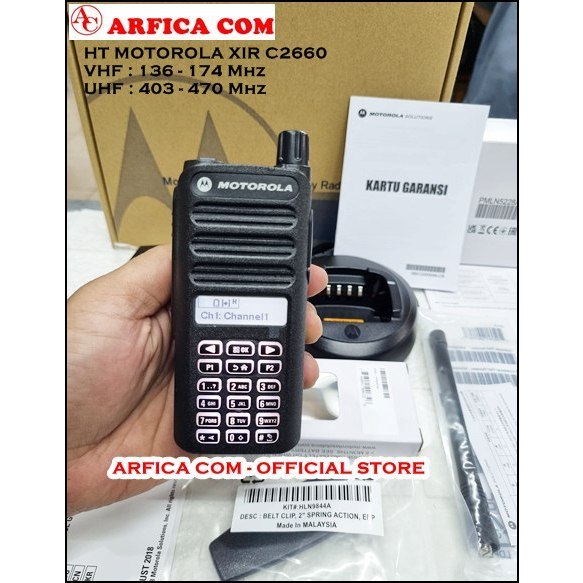 Jual Motorola XiR C2660 VHF HT Digital Analog DMR Ori Baru Garansi ...