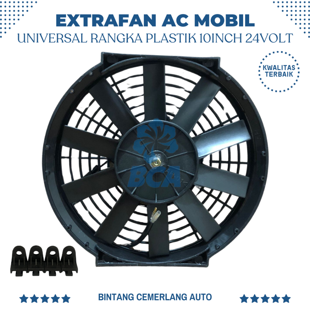 Jual EXTRAFAN EXTRA FAN AC Mobil Universal Rangka Plastik 10Inch 24Volt ...