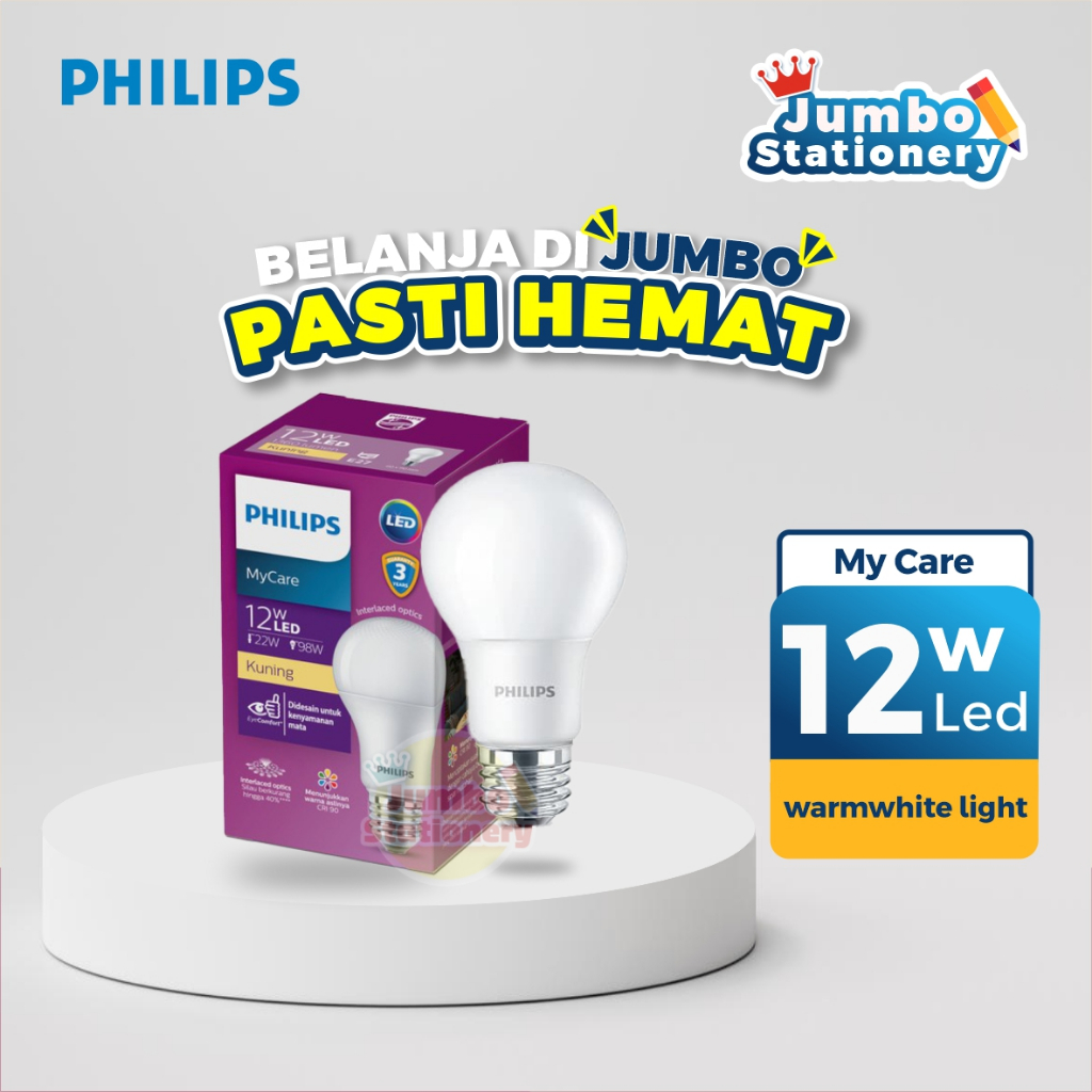 Jual Lampu Philips LED 12W 12 Watt 12Watt 12 W WWL Warm White Mycare | Shopee Indonesia