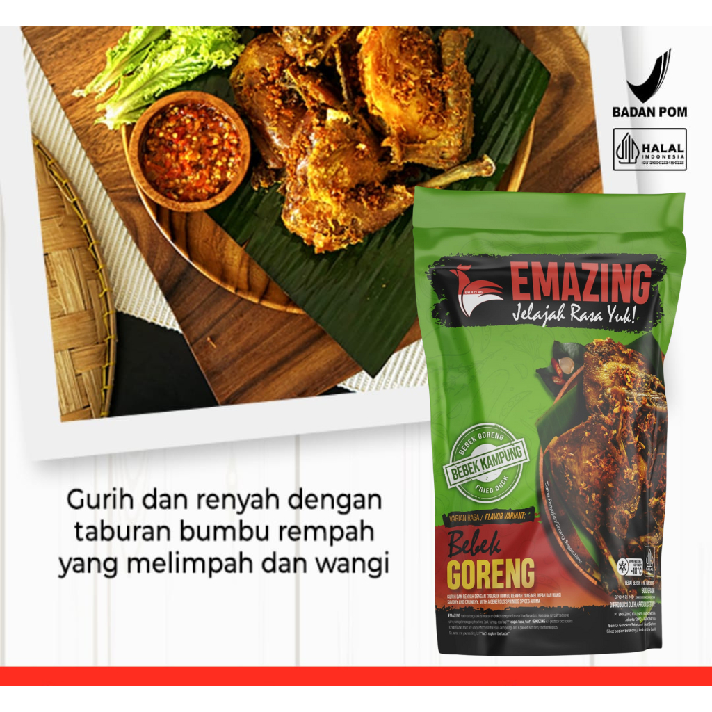 Jual FROZEN FOOD BEBEK GORENG EMAZING | Shopee Indonesia